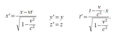 Einstein 1920: Lorentz Transformation | Vinaire's Blog